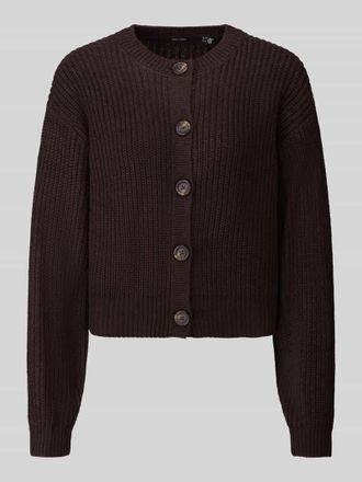 Vero Moda Loose Fit Strickjacke mit einreihiger Knopfleiste Modell LEA