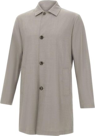 Montecore Homme, Manteaux, Gris, Taille: XL Veste en laine vierge