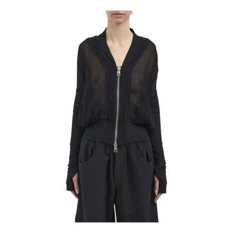 Andrea Ya'aqov Femme, Vestes, Noir, Taille: 40 FR Bomber Mini en Viscose