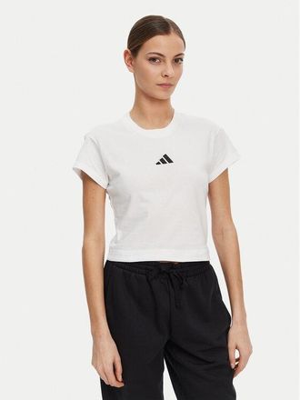 adidas T-Shirt Future Icons Small Logo Baby JE4001 Weiß Slim Fit