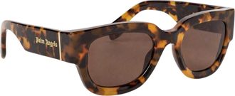 Palm Angels Monterey Rechteck-Sonnenbrille f&uuml;r Herren (Havannabraun)