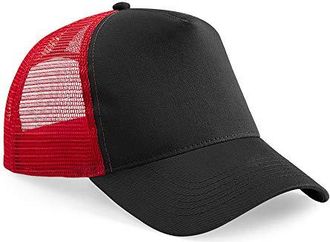 Beechfield Casquette - Homme (Taille Unique) (Noir/Rouge)