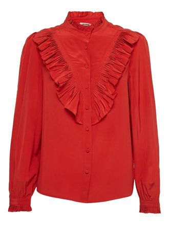 Zadig&Voltaire Pre-owned Bluse mit Rüschen - Rot