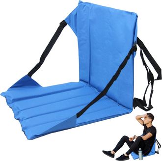 Generico Stühle mit Rückenlehne, Bank mit Rückenlehne und Kissen, zusammenklappbares Kissen für den Außenbereich, für Picknick, Wasseraktivitäten, Sportveranst