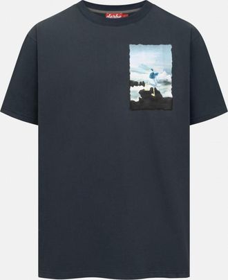 Derbe Derbe T-Shirt Nebelm&ouml;we Dunkelblau GOTS Organic