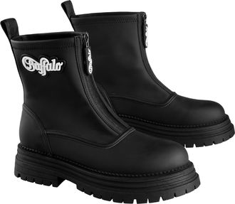 Buffalo Damen Schuhe Stiefeletten Lennox Rain Zip, Farbe:Schwarz, Schuhgr&ouml;&szlig;e:EUR 38, Artikel:-Black