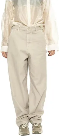 Carhartt Work in Progress Femme, Pantalons, Beige, Taille: 40 FR Wide Pantalons