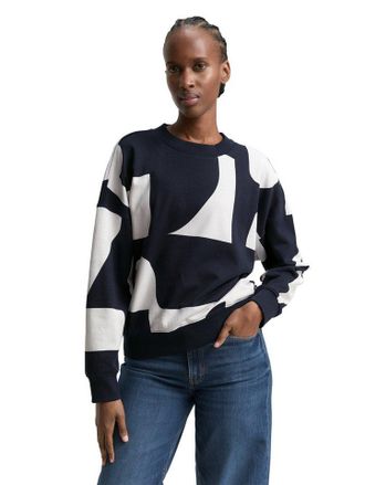 Tom Tailor Sweatshirt mit All-Over Print