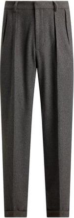 Polo Ralph Lauren Pantalon &agrave; pinces en laine m&eacute;lang&eacute;e
