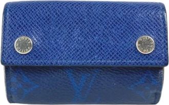 Louis Vuitton unisex, Pre-owned, Bleu, Taille: ONE Size Portefeuille en toile Pre-owned