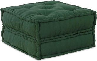 vidaXL Pouf modulaire vert 70x70x36 tissu Vidaxl