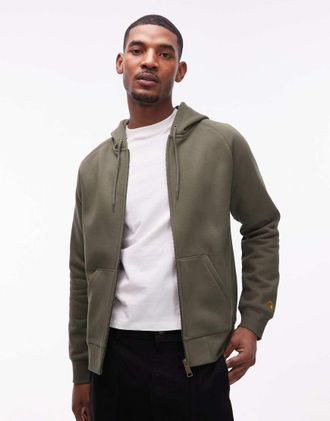 Carhartt Work in Progress Chase - Kapuzenjacke in Khaki-Gr&uuml;n