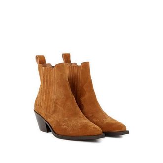 Saison 1865 Bottines santiags en cuir su&eacute;d&eacute;