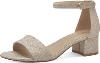 Tamaris Sandales &agrave; talons pour femme M2820142, 967 Light Gold Glam, 37 EU