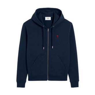 Ami De Coeur Zipped Hoodie - - Sweatshirts & Hoodies - Herren - Blau - XS