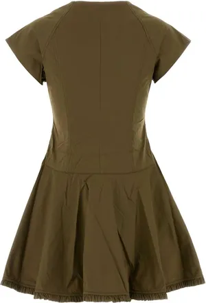 Ganni Cotton Dress - Green
