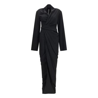 Rick Owens Robe longue portefeuille - Femme - Robes - Noir - Taille: 38 FR