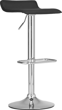 Clp Barhocker Dyn I Kunstleder-Bezug I Höhenverstellbarer Barstuhl Mit Fußablage, Farbe:schwarz