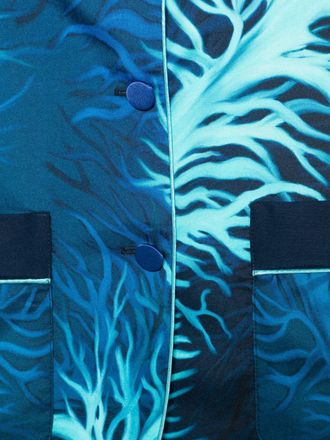 F.R.S. Printed Silk Jacket - Blue