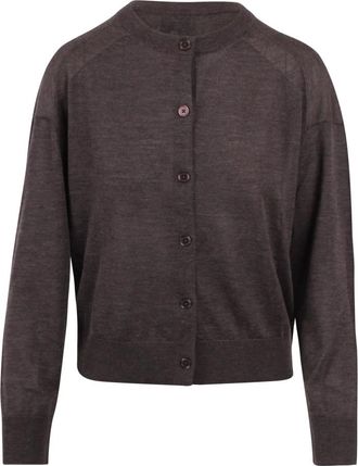 Loulou Studio Femme, Pulls, Brun, Taille: 38 FR Kita Cashmere Cardigan