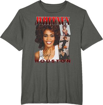 F4NT4STIC Whitney Houston Face Photos T-Shirt
