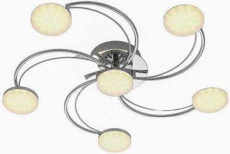 Lindby Lindby - led Plafonnier Rouven en m&eacute;tal pour salon & salle &agrave; manger