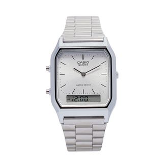 Casio Uhr Casio Vintage Maxi AQ-230A-7AMQYES Silberfarben