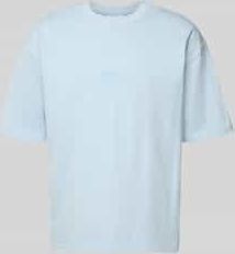 Review T-Shirt mit Label-Stitching und Rundhalsausschnitt