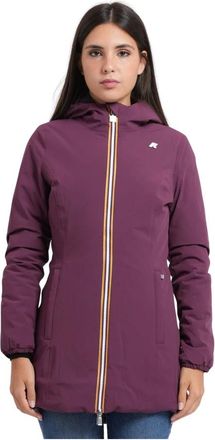 K-Way Femme, Vestes, Violet, Taille: 36 FR Veste Denise Trois-Quarts