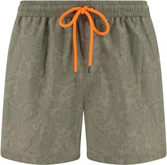 Boggi Milano Homme, Maillots de bain, Vert, Taille: 2XL Maillot de bain &agrave; imprim&eacute; cachemire