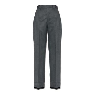 Maison Margiela Tailored Wollhose - - Trousers - Damen - Grau - 3XS