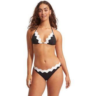 Seafolly Damen Bikinihose Gia Ric Rac Hipster Pant