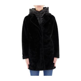 Bomboogie Femme, Manteaux, Noir, Taille: 44 FR Veste Noire