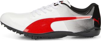 Puma Unisex Adults Sport Shoes EVOSPEED PREP SPRINT 3 Track & Field Shoes, PUMA WHITE-PUMA BLACK-PUMA RED, 44.5