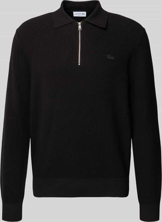 Lacoste Regular Fit Strickpullover in Waffel-Optik