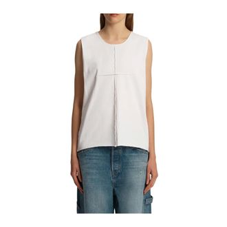 Khaite Femme, Tops, Blanc, Taille: 38 FR Allo See-Through Top