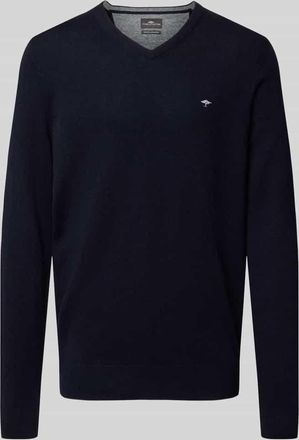 Fynch-Hatton Regular Fit Strickpullover aus Baumwoll-Mix mit Kaschmir-Anteil