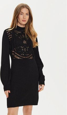 Twin-Set Strickkleid 242TP3470 Schwarz Regular Fit