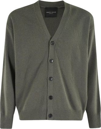 Roberto Collina cardigan à boutonnière - Vert