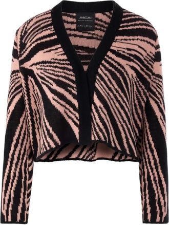 Marc Cain Kurzer Jacquard-Cardigan - - Knitwear - Damen - Mehrfarbig - M