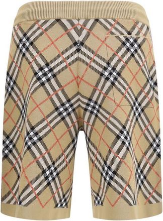 Burberry Mens Beige Cotton Bermuda Shorts