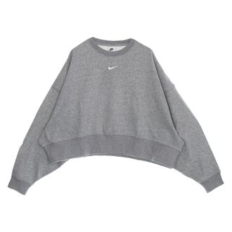 Nike Femme, Sweatshirts et sweats à capuche, Gris, Taille: 42 FR SweaT-shirt à col rond oversize