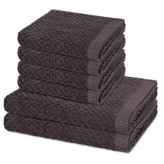 ROSS 6-teiliges Harmony Handtuch Set - 4 x Handt&uuml;cher & 2 x Duscht&uuml;cher - Weicher Walkfrottee 520 g/m&sup2; aus 100% Baumwolle - Hautfreundlich, Saugstark & Pfl