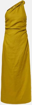 Faithfull The Brand One-Shoulder-Midikleid Jomana aus Leinen