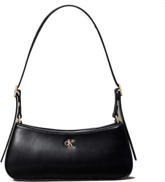 Calvin Klein CK Small Shoulder Bag Lv04f3170g, Crossover Femme, Black (Black/Antique Light Gold), Taille Unique
