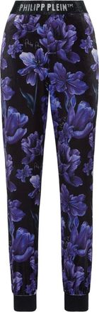 Philipp Plein Femme, Pantalons, Noir, Taille: 36 FR Jogging Pantalons Flowers