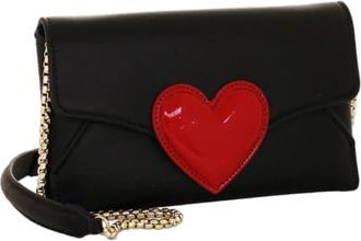 Camomilla Sac &agrave; Bandouli&egrave;re Femme, Similicuir, Collection Love Bag, Couleur Noir