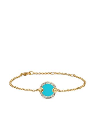 David Yurman bracelet Petite DY Elements en or 18ct pav&eacute; de diamants