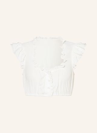 Wallmann Wallmann Dirndlbluse Mit R&uuml;schen weiss