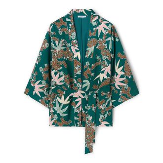 Motivi Kimono mit Art-Deco-Muster - - Blouses & Shirts - Damen - Mehrfarbig - S